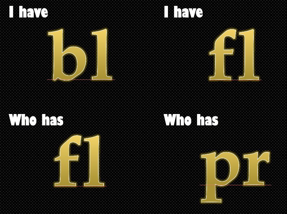 I have, who has blends and diagraphsMaking English Fun