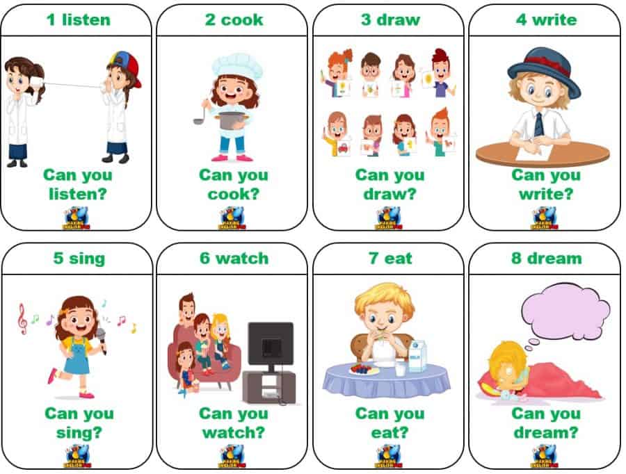 Action Verbs: | Can you Uno | Card and Classroom gameMaking English Fun