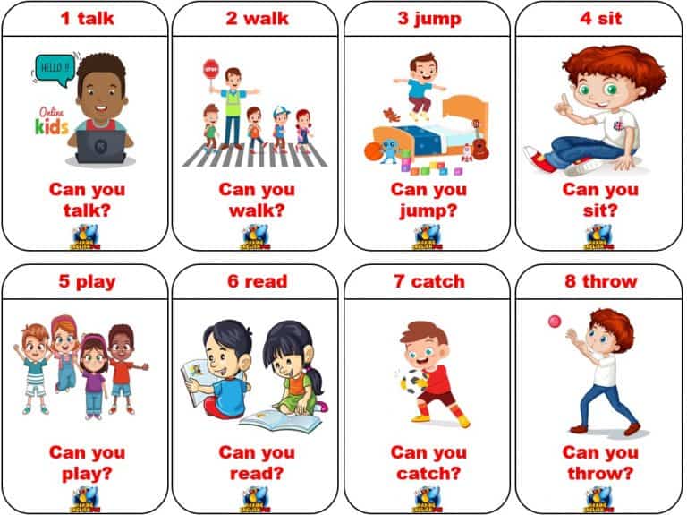 Action Verbs: | Can you Uno | Card and Classroom gameMaking English Fun