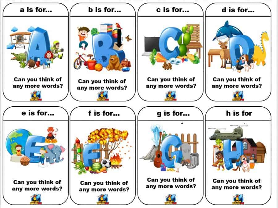 alphabet cardsMaking English Fun