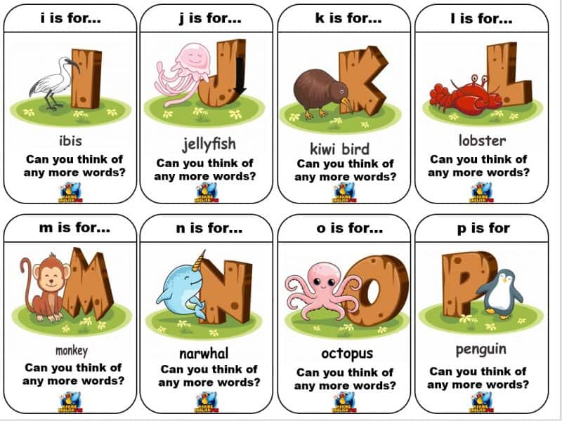 Free Animal Alphabet FlashcardsMaking English Fun