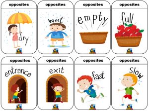 Opposites Matching Card GameMaking English Fun