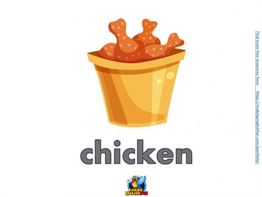 Fruit, Food and Vegetable Flashcards.Making English Fun