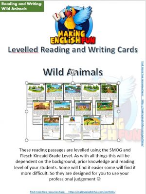 Wild Animals Animals Reading Comprehension Worksheets Kindergarten and ...