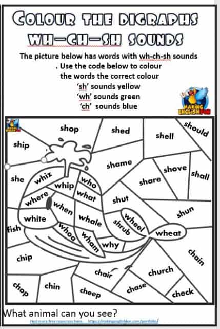 Digraph Colouring Worksheets Editable templatesMaking English Fun