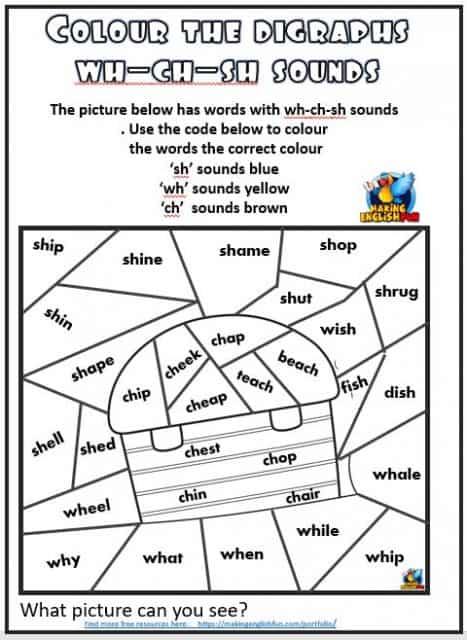 Digraph Colouring Worksheets Editable templatesMaking English Fun