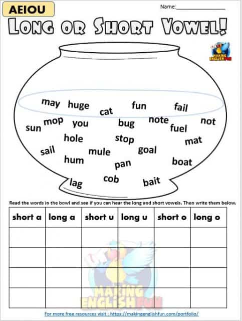 100 + Free CVC Worksheets, Activities and games.Making English Fun