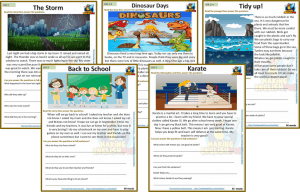 Reading and Writing Comprehension Cards – Grade 3 set 4Making English Fun