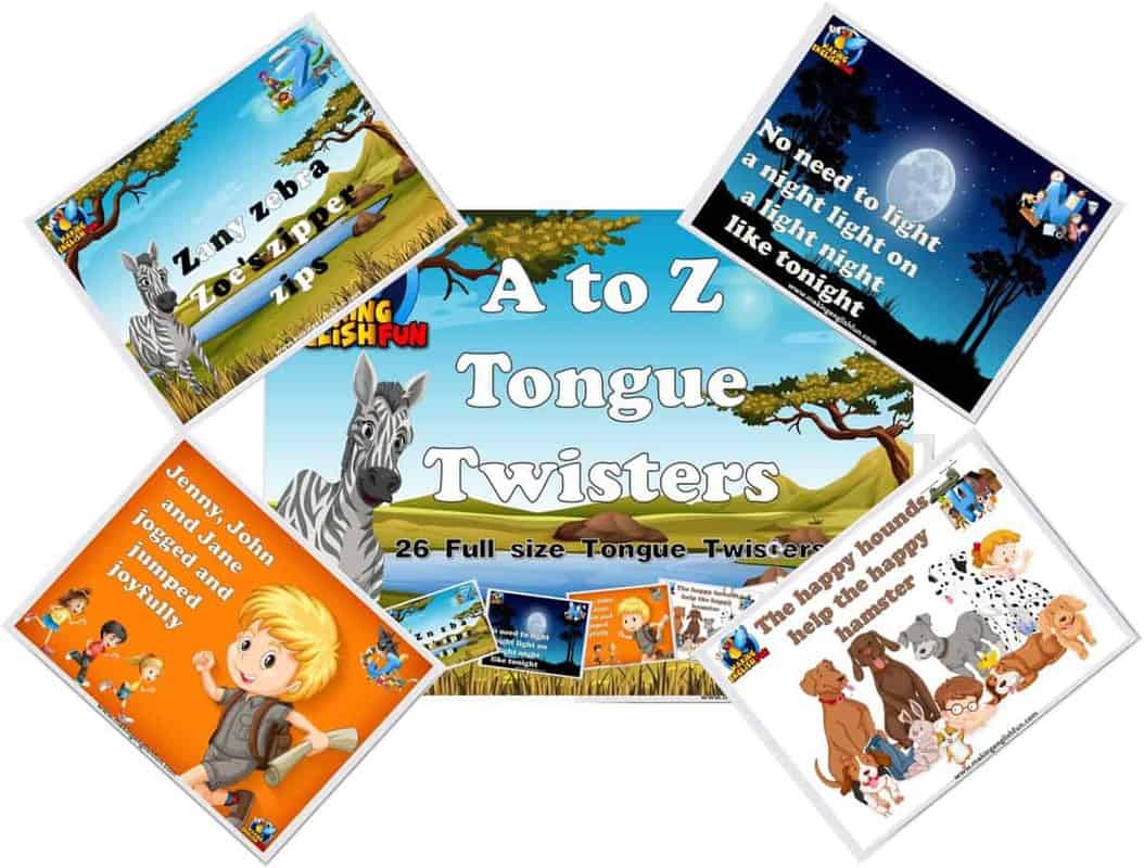 FREE A to Z English Tongue Twsiters printableMaking English Fun
