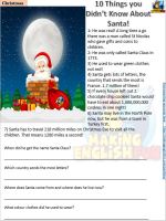 Christmas Comprehension Reading CardsMaking English Fun