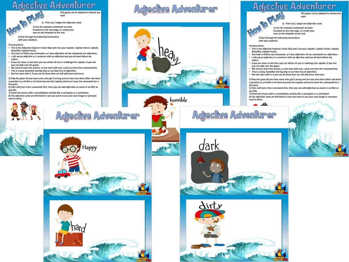 20 Free Adjective Activities With ResourcesMaking English Fun