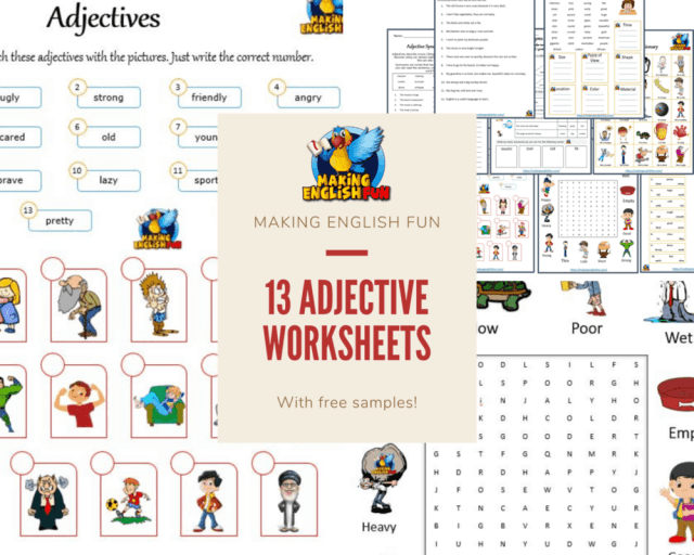 20 Free Adjective Activities With ResourcesMaking English Fun