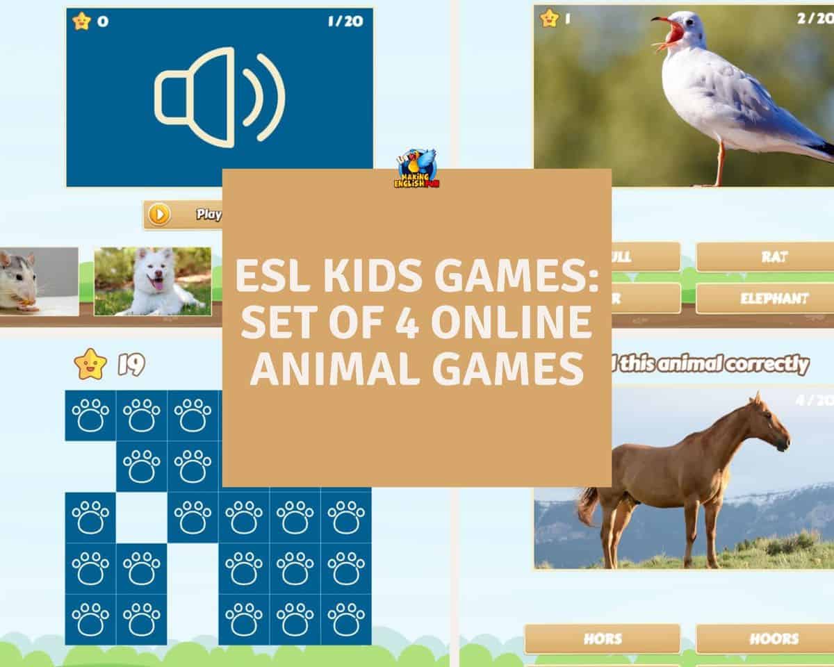 The Best Free Online Animal Games For English Classrooms.Making English Fun