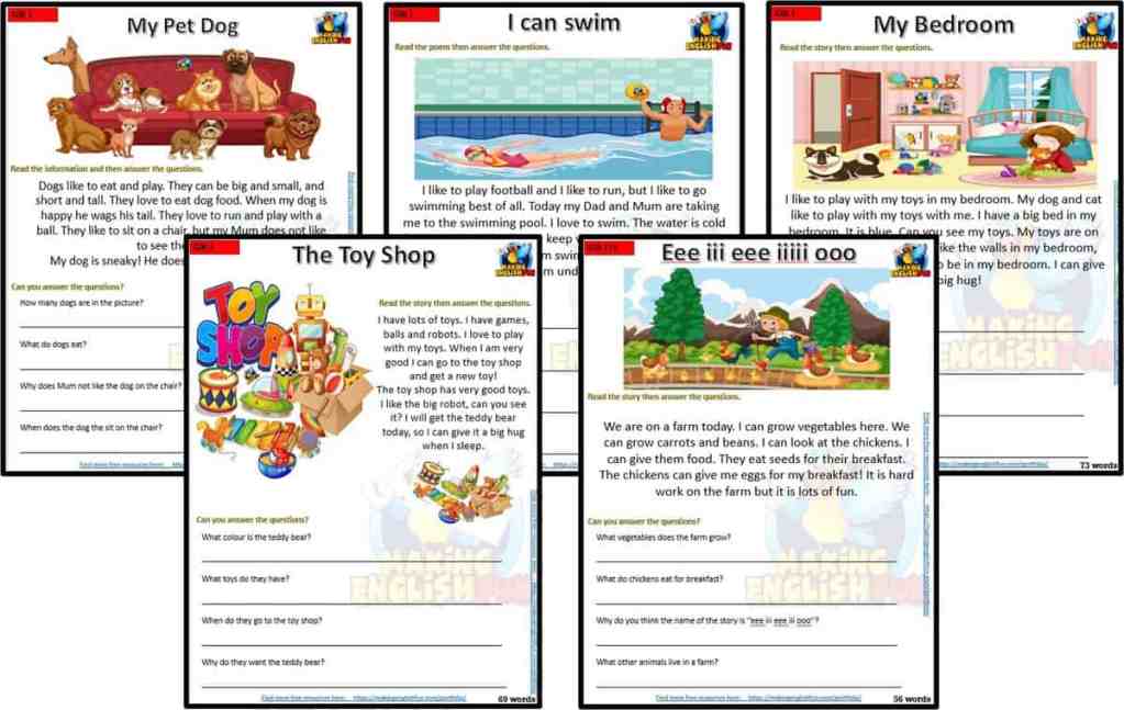 reading comprehensionMaking English Fun