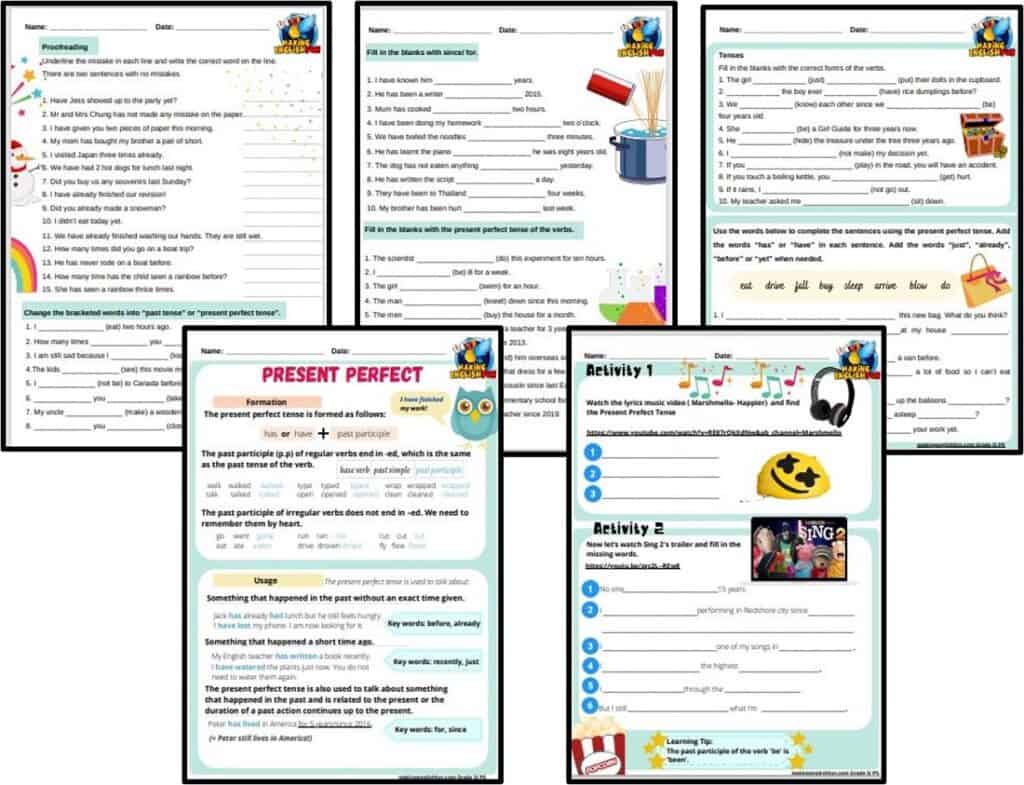 present perfect – Making English Fun