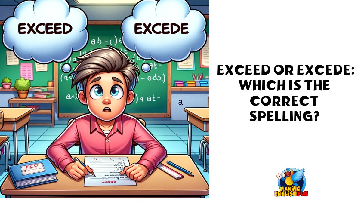 Exceed or Excede: Which is the Correct Spelling?Making English Fun