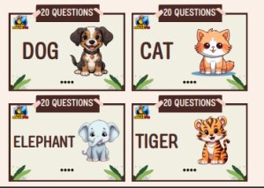 20 Questions Game: Examples Questions and PrintablesMaking English Fun
