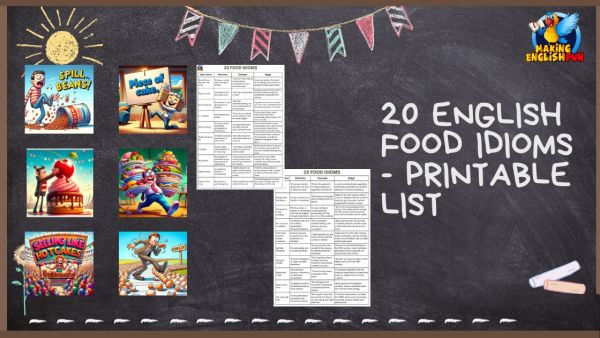 20 + English Food Idioms to Improve Your English | With ...